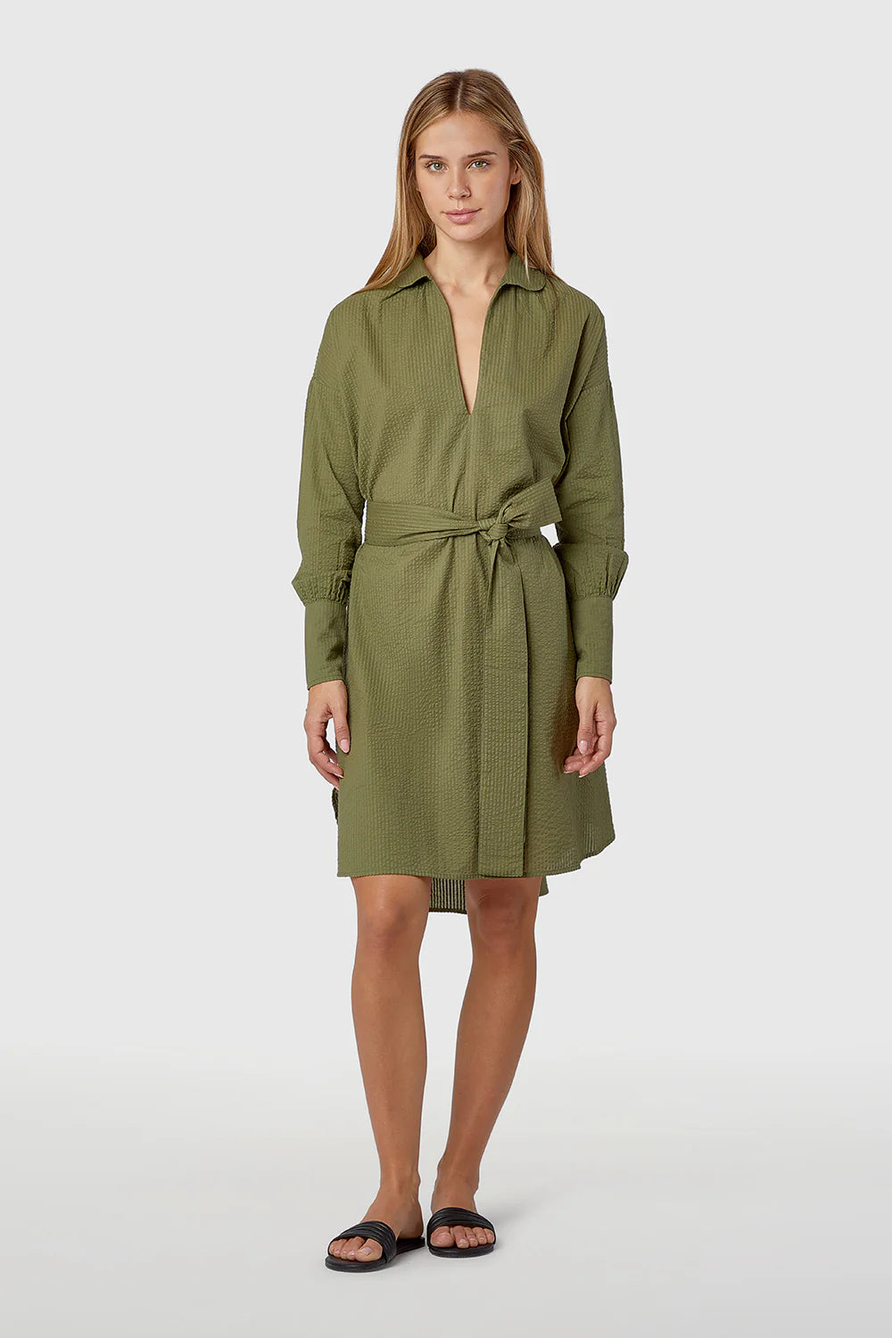 Jane Dress, Chive – Monkee's of Chapel Hill